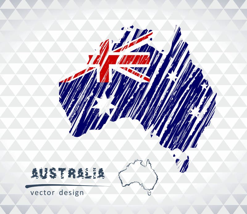 Australia Map Flag Stock Illustrations – 13,984 Australia Map Flag ...