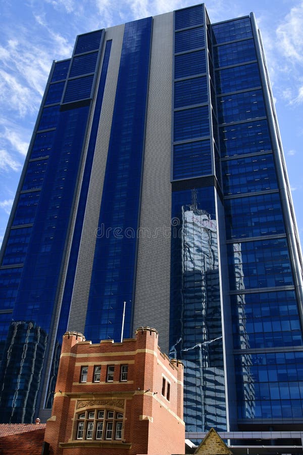 Australia, WA, Perth stock image. Image of skyscraper - 144595525