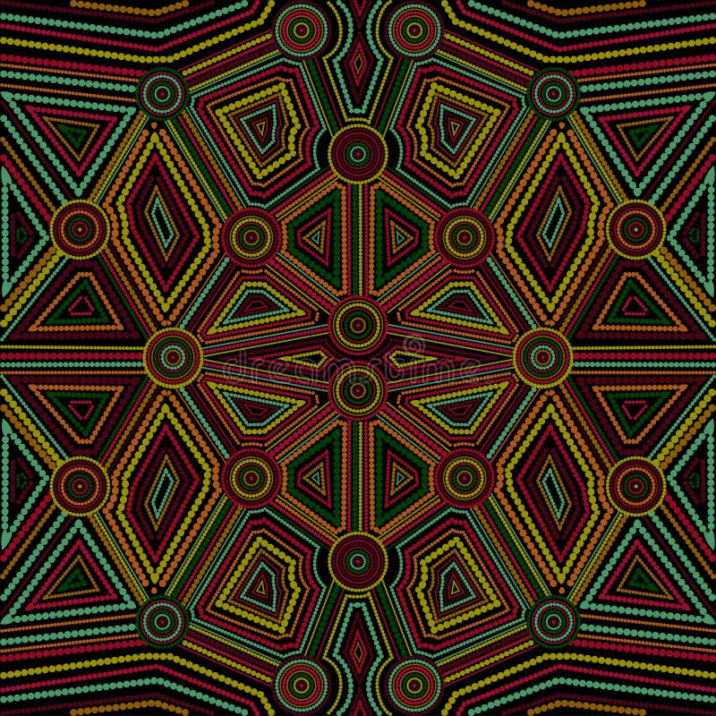 Australian Aboriginal Art. Point Art. Geometric Pattern. Seamless ...