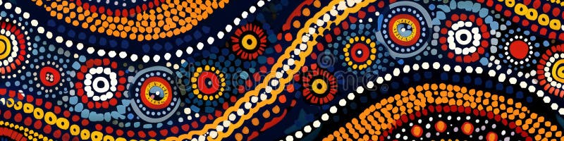Australian Aboriginal Tribal Pattern Stock Image - Image of ...