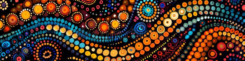 Australian Aboriginal Tribal Pattern Stock Image - Image of australian ...