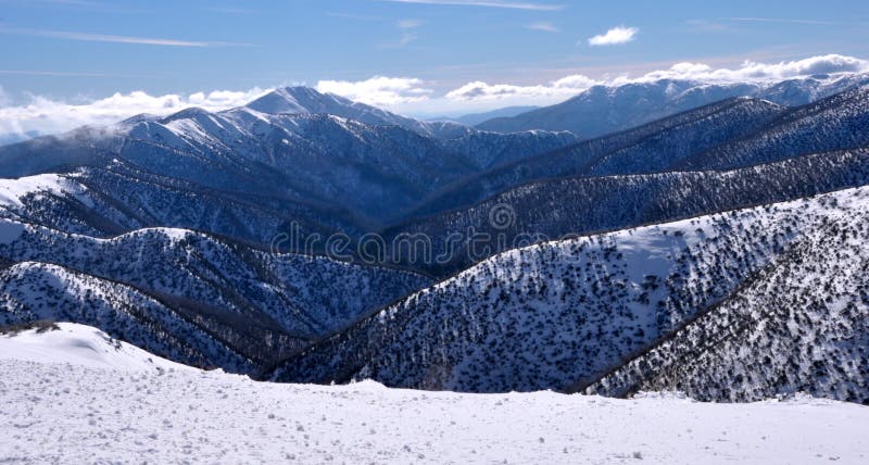 Australian alps stock image. Image of hotham, winter - 25627525