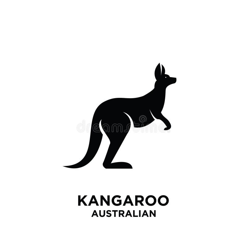 Australian Animal Kangaroo Wallaby Logo Vector Icon Premium ...