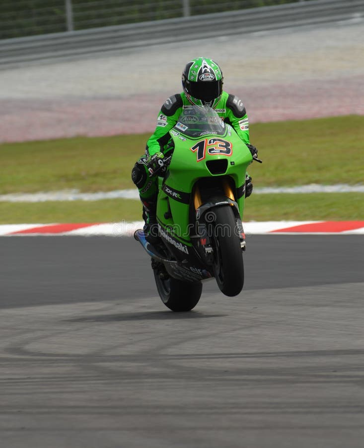 Australian Anthony West Kawasaki Racing 2007 Polin Editorial Stock ...