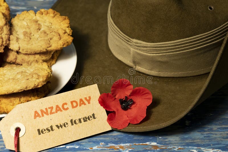 Anzac Day Slouch Hat Poppies Stock Photos - Free & Royalty-Free Stock ...