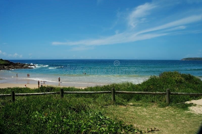 Australian Beach stock photo. Image of people, clouds, waves - 298824