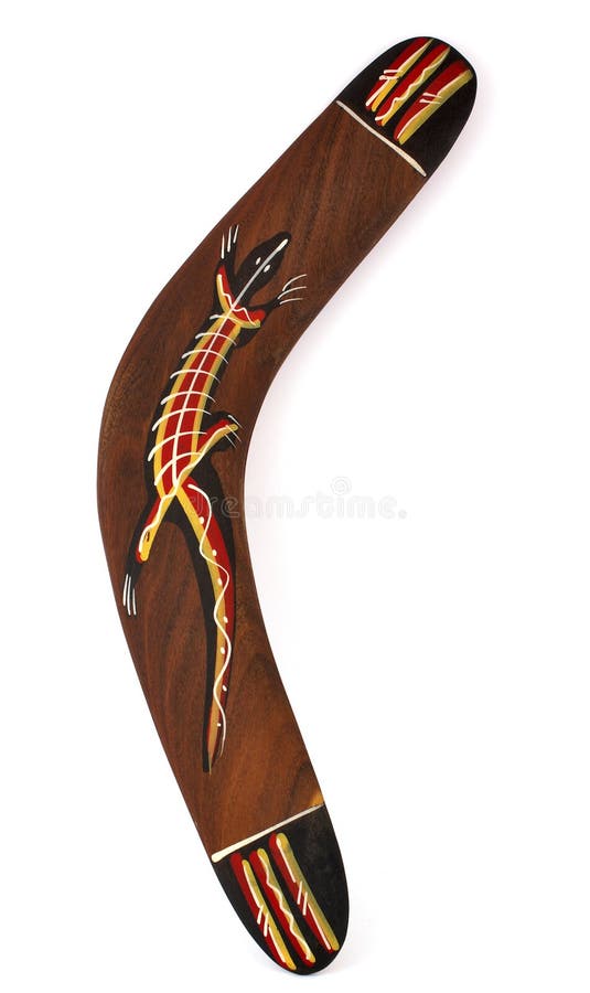 Australian Boomerang. stock image. Image of boomerang - 14018419