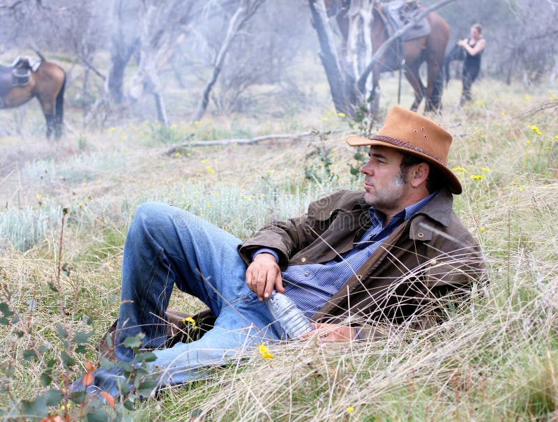 Australian Bushman stock photo. Image of brumbie, stockman - 8342652