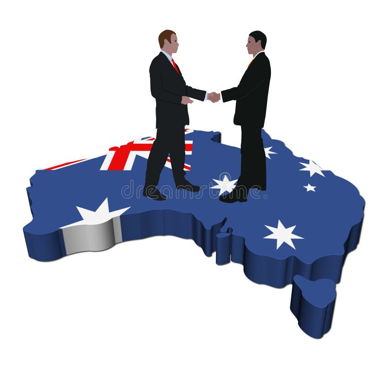 Australian Business Meeting Stock Illustration - Illustration of ...