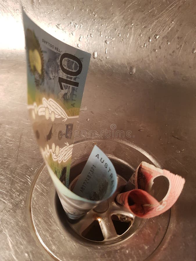 Australian Money Down Drain Stock Photos - Free & Royalty-Free Stock ...