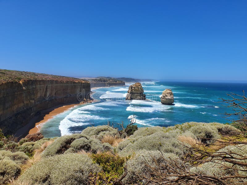 Australian Coastline, Port Campbell, Victoria Stock Photo - Image of ...