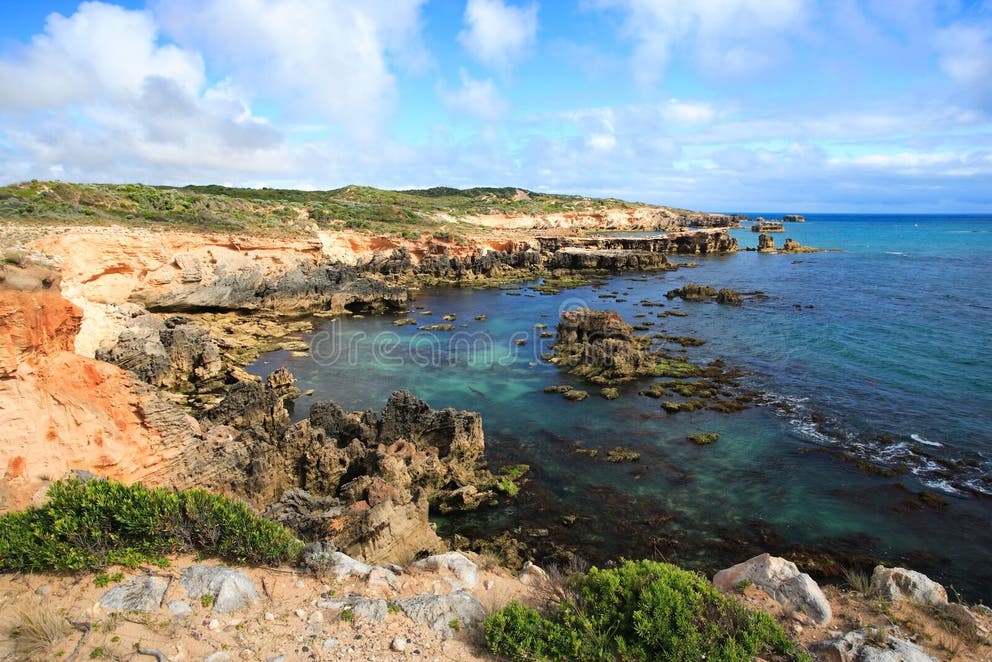 Australian coastline stock image. Image of road, shoreline - 3696057
