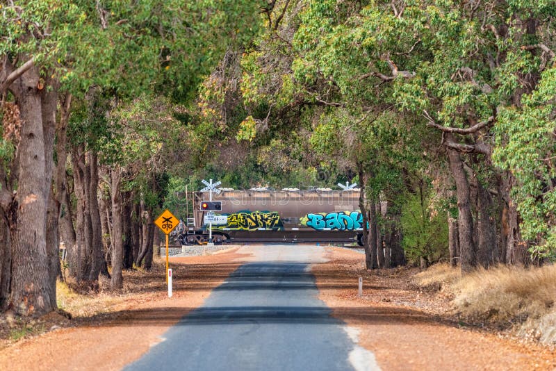 Australian Country Road in WA Perth Stock Image - Image of environment ...