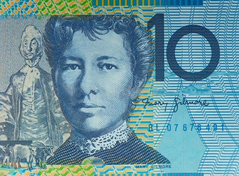 Aussie $10 note detail stock photo. Image of detail, close - 24181646