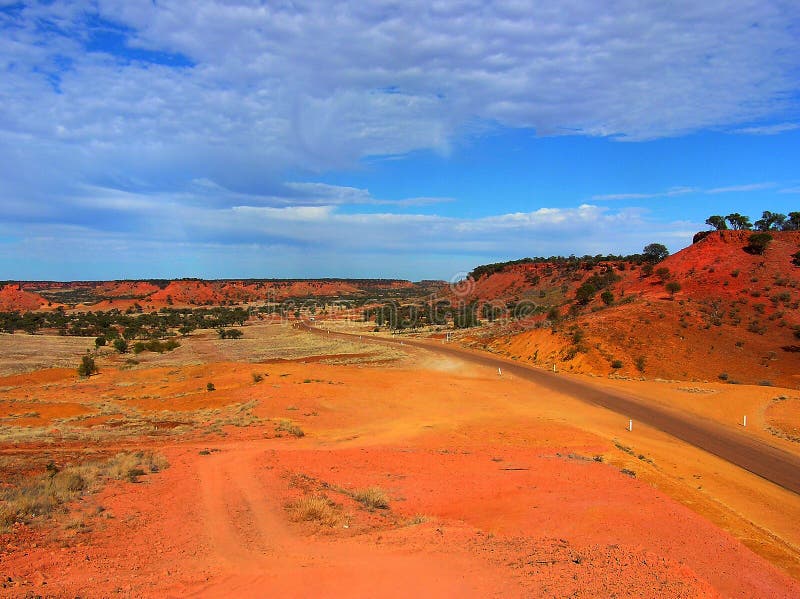 Australian desert scene stock image. Image of queensland - 1354569