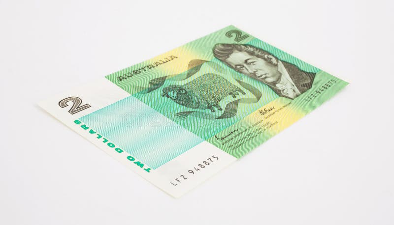 An Australian 2 Dollar Banknote Issued between 1966 and 1987 Editorial ...