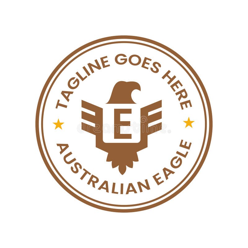 Australian E Vintage Retro Eagle Symbol Emblem Template Design. Design ...