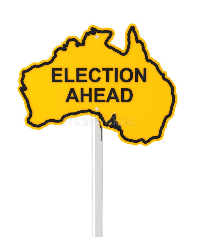 Australian election ahead stock illustration. Illustration of sign ...