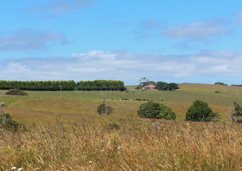 Australian farm land stock image. Image of clouds, farm - 106738957
