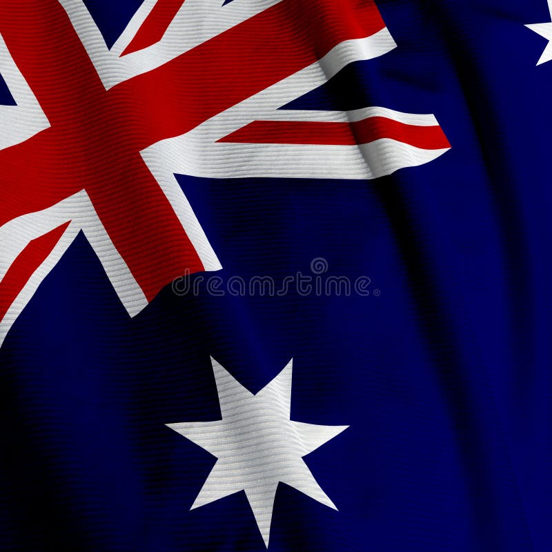 Australian Flag Closeup stock photo. Image of star, macro - 4204002
