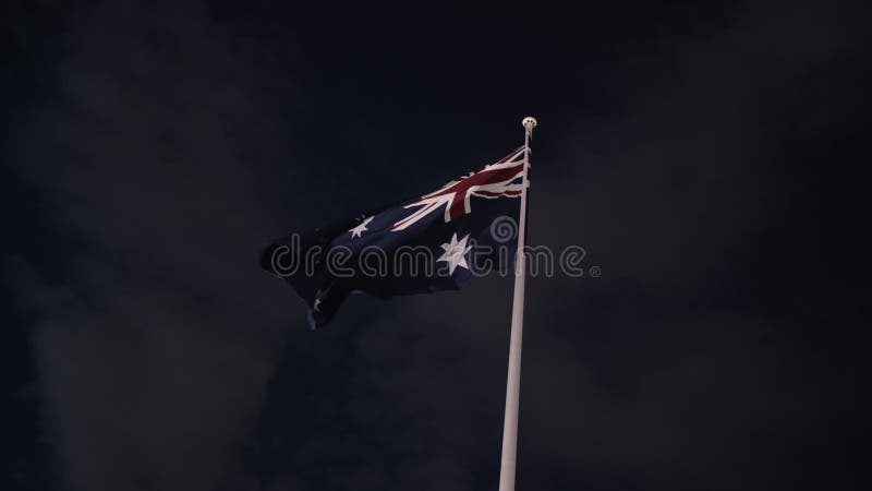 Australian Flag Moving in the Wind Stock Video - Video of banner ...