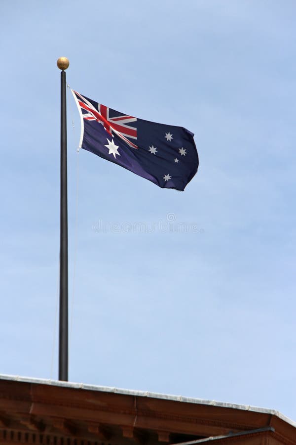 Australian Flag in Sydney - Australia Stock Image - Image of patriotism ...