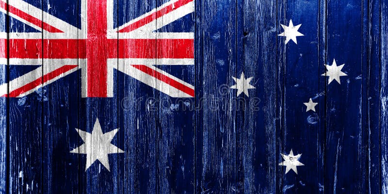 Australian Flag on the Texture. Concept Collage Stock Image - Image of ...