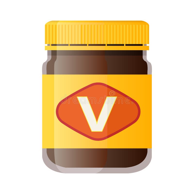 Australian Food Vegemite Cartoon Vector Illustration Isolated Object ...