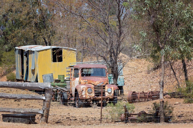 Abandoned Australian Homestead in the Bush Stock Image - Image of ...