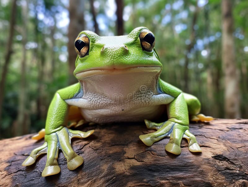 Australian green tree frog stock illustration. Illustration of tree ... Australian green tree frog stock illustration. Illustration of tree ...
