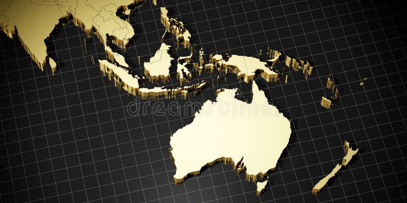 3d Golden Map Indonesia Stock Illustrations – 19 3d Golden Map ...