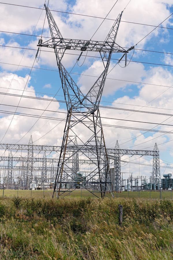 Australian Industrial Electrical Substation Stock Photo - Image of ...