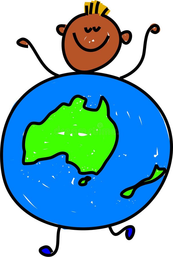 Australian kid stock vector. Illustration of australian - 1510659