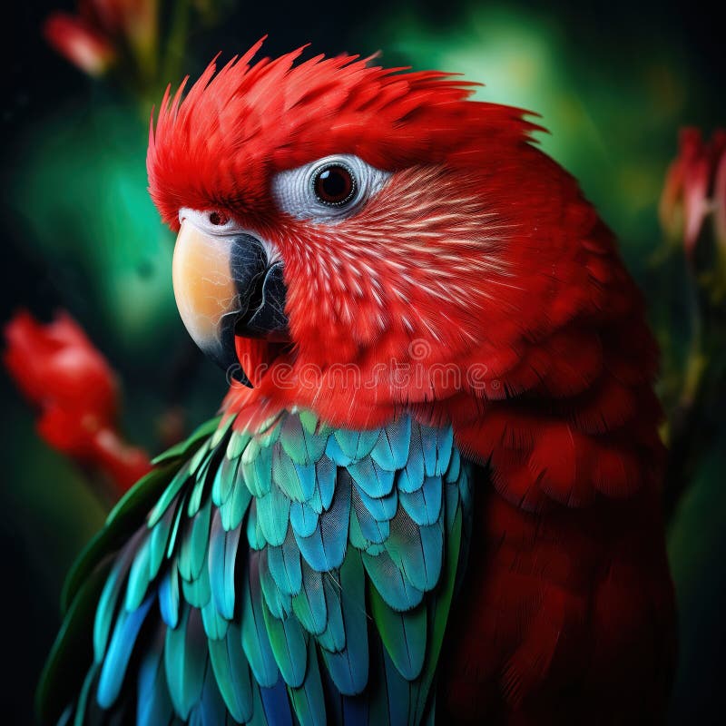 Australian King Parrots Watercolor Illustration Stock Illustration ...