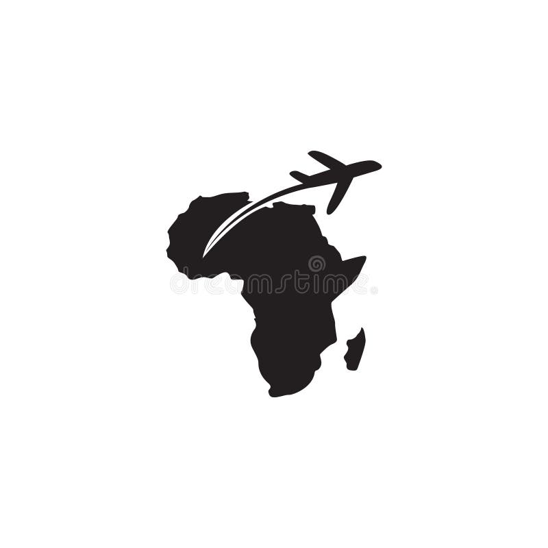 Australian Map with Airplane Fly Logo Symbol Icon Vector Graphic Design ...