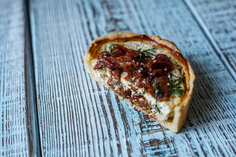 Australian Meat Pie on the Table, a Horizontal Top View, Rustic Style ...