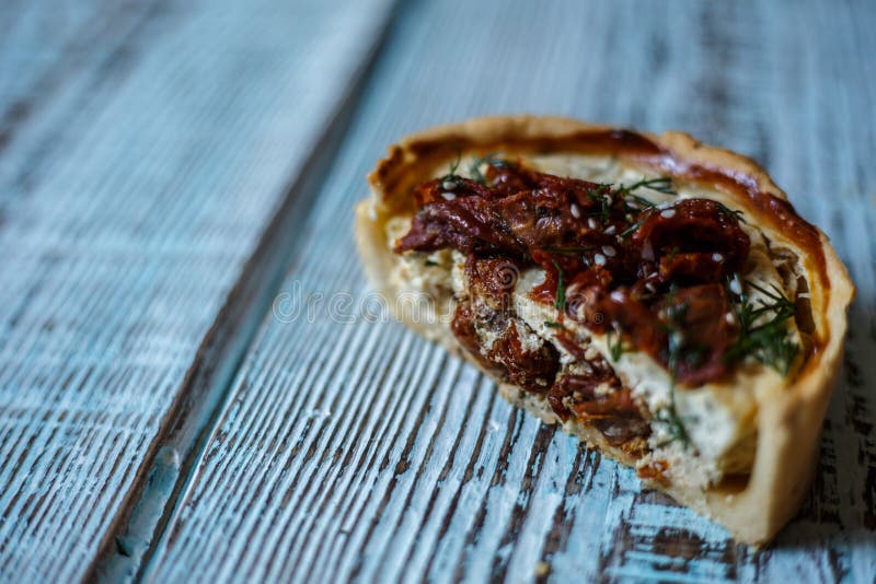 Australian Meat Pie on the Table, a Horizontal Top View, Rustic Style ...
