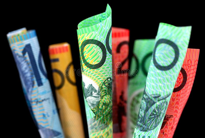 Australian money stock image. Image of banknotes, fifty - 16860821