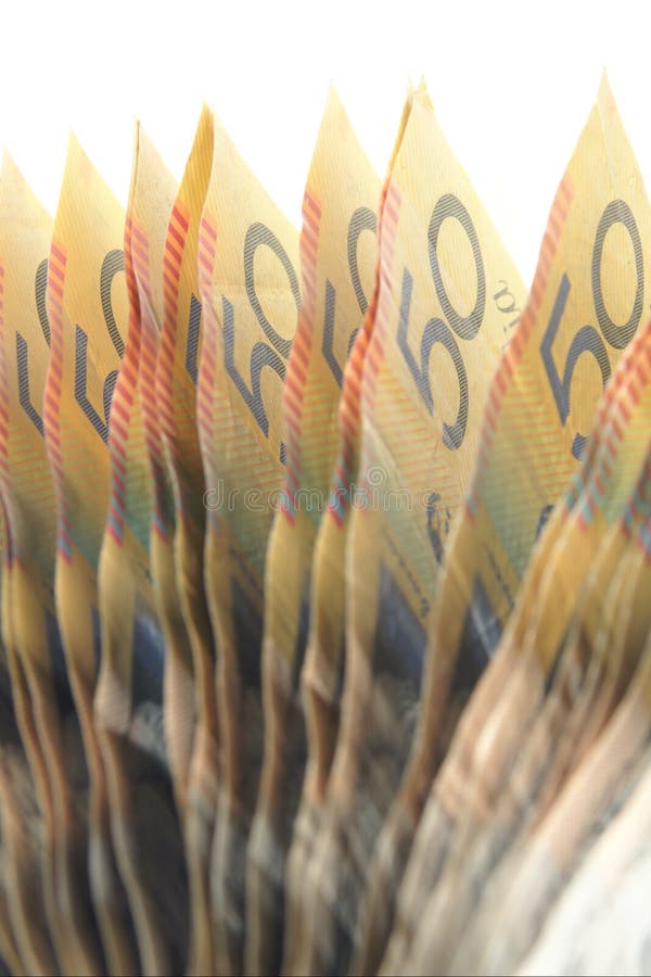 Australian money fan stock image. Image of bill, fifty - 16998029