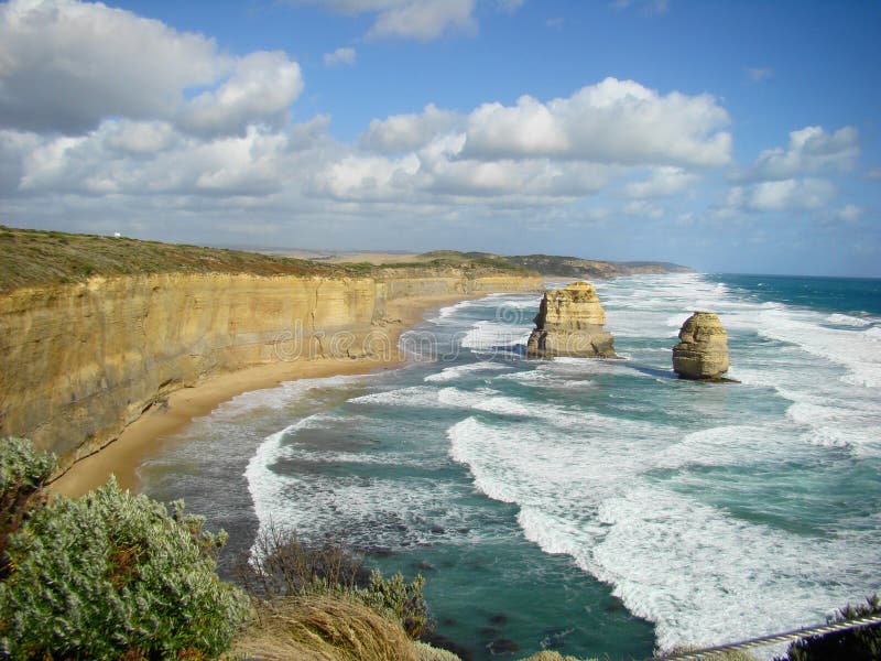 Australian ocean landscape stock photo. Image of twelve - 87872786