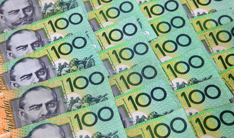 Australian One Hundred Dollar Notes Stock Photo - Image of aussie ...
