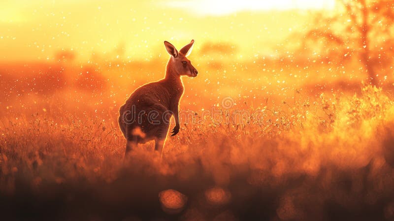 Majestic Kangaroo Dusk Australian Outback Stock Photos - Free & Royalty-Free Stock Photos from ...