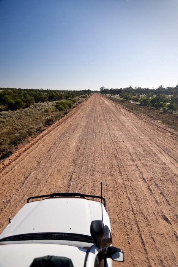 Australian Outback Touring Caravan Stock Image - Image of morning ...