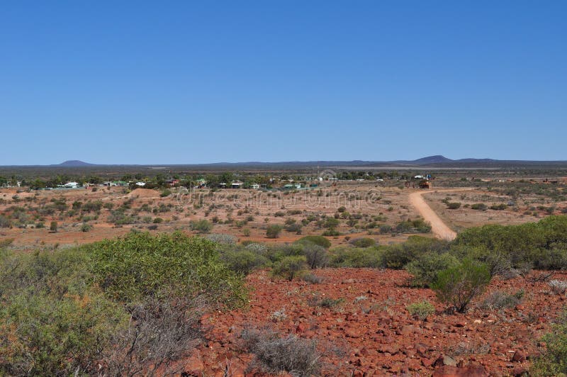 Australian outback town stock image. Image of dirt, hill - 38824243