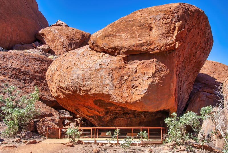 Australian Outback Vegetation and Red Rocks, Northern Territory Stock ...
