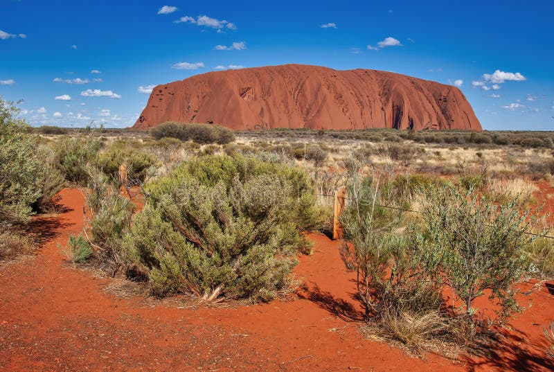 Australian Outback Vegetation and Red Rocks, Northern Territory Stock ...