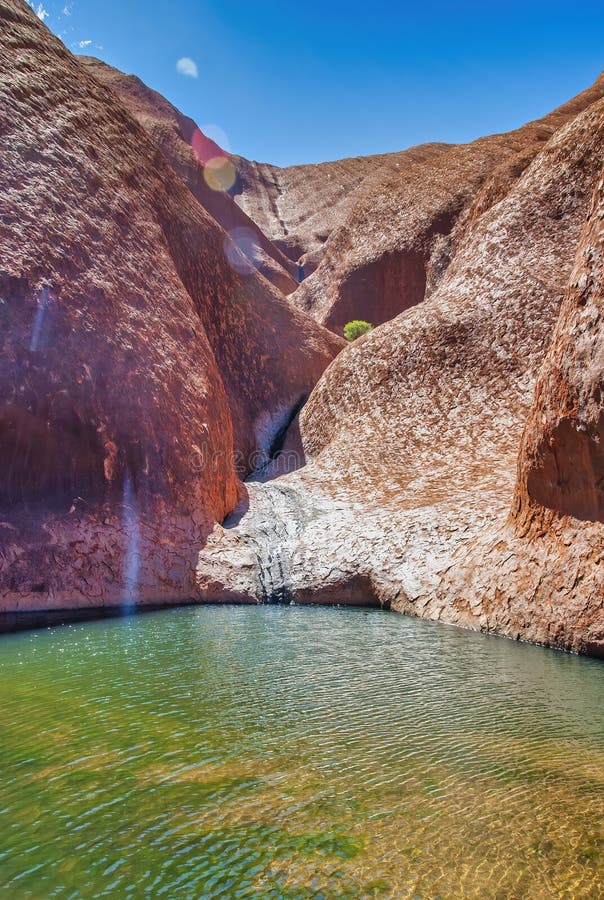 Australian Outback Water and Red Rocks, Northern Territory Stock Photo ...