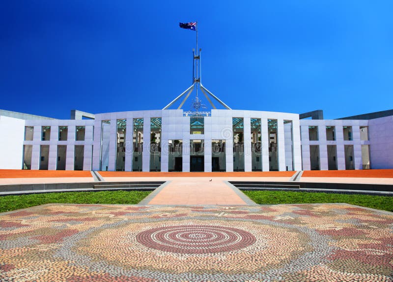 Australian Parliament House in Canberra Stock Image - Image of canberra ...
