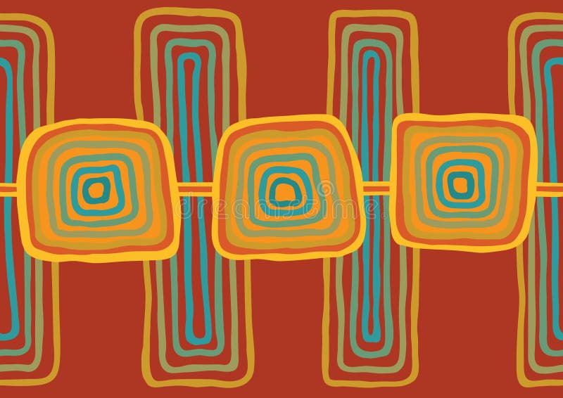 Australian pattern stock vector. Illustration of contrast - 12876691