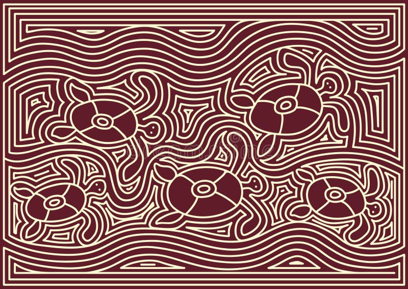 Australian pattern stock vector. Illustration of ethnic - 12876710